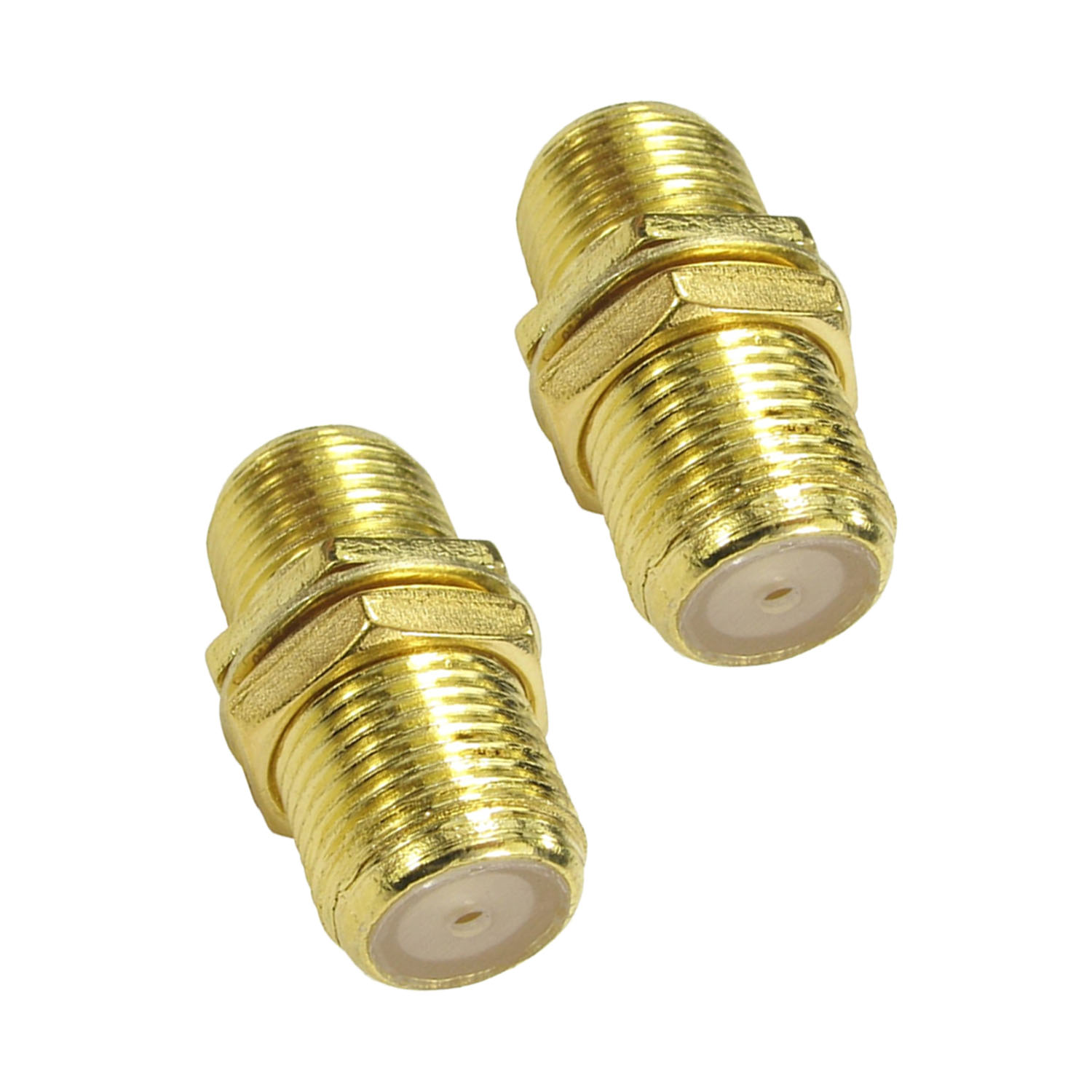F Type Female to Female Connector Screw Coupler Satellite Coaxial ...