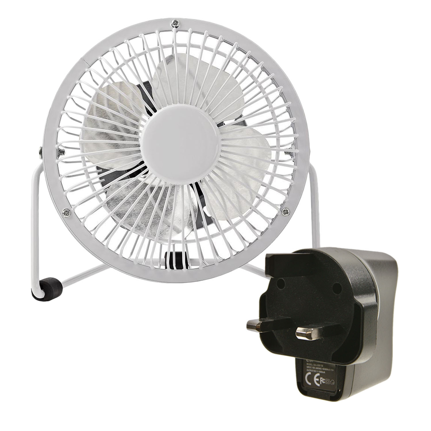 10cm Metal USB Mini Portable Fan Desk Personal Cooler for Office Laptop ...