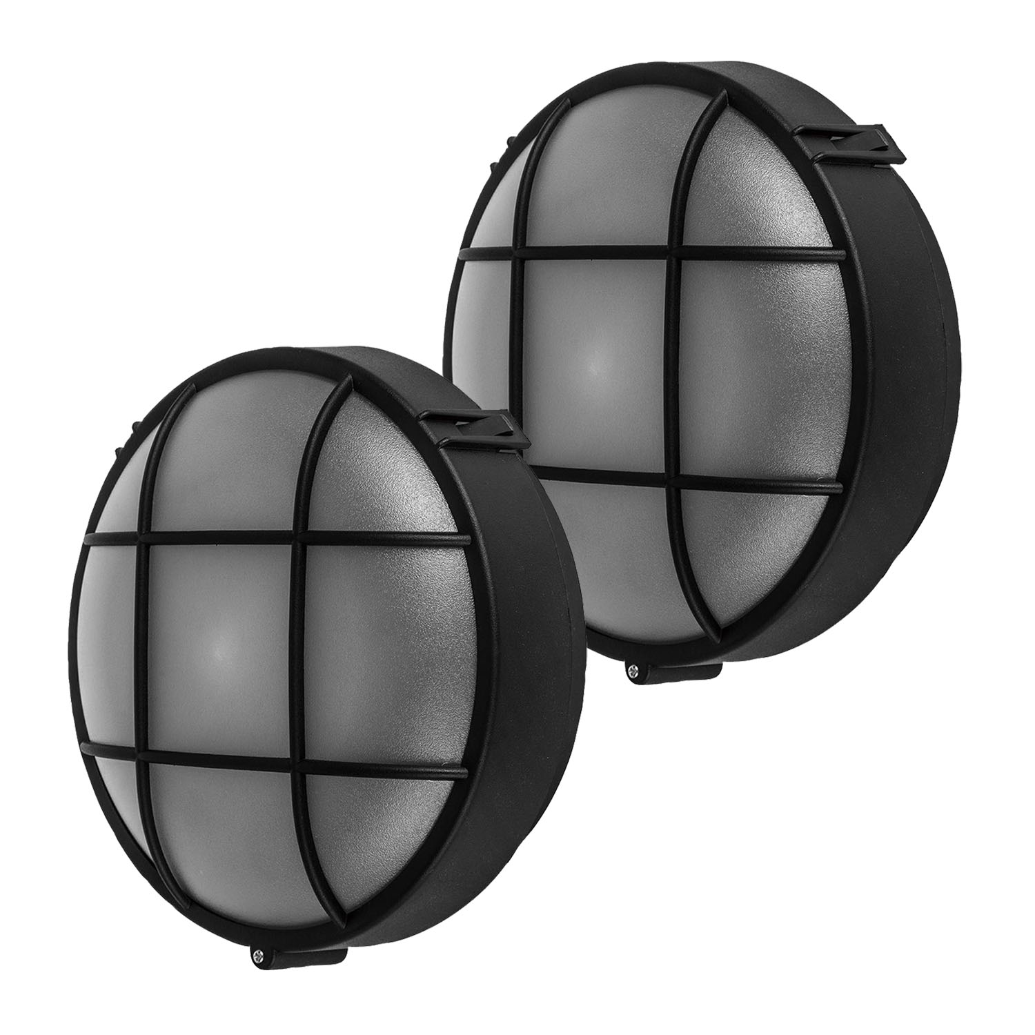 Outdoor IP44 Bulkhead Bulk 11W Light Garden Outside Lighting LED Round ...