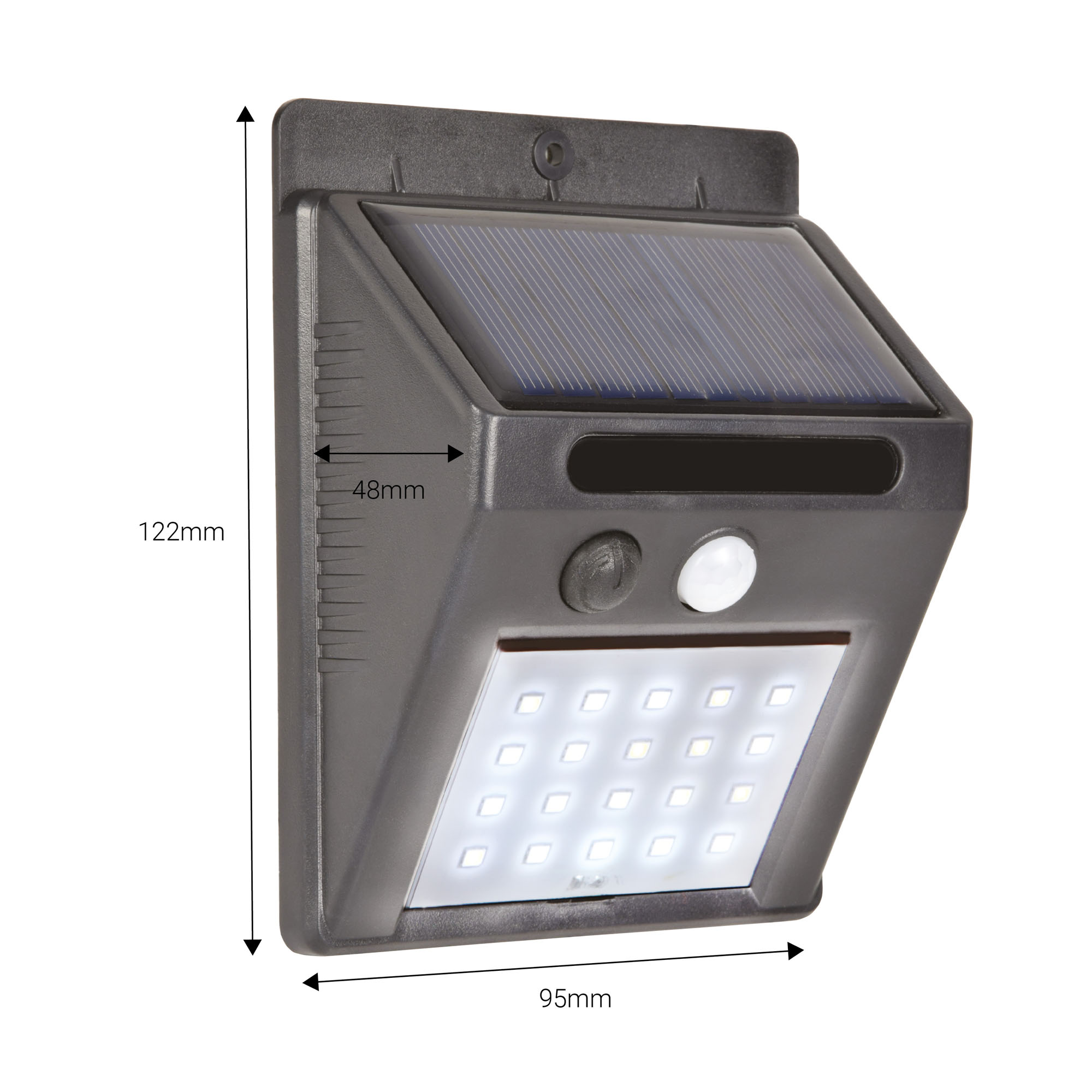 20 LED Solar Power PIR Motion Sensor Outdoor Garden Light Security ...